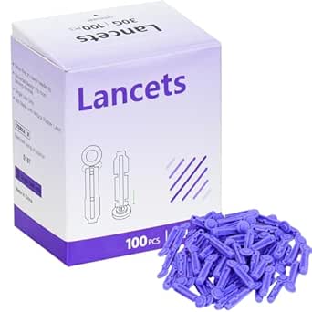 30G Blood Lancets 100 Pcs Blood Glucose lancets for Diabetics ...