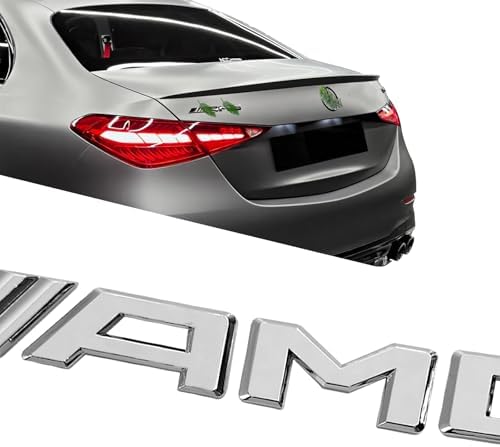 Amazon.com: 3D Chrome Shiny Silver Turbo 4MATIC ABS Plastic Car Fender ...