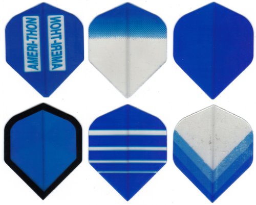 #6001 Blue Darts Matching AmeriThon Six Pack Flight Assortment : Amazon ...
