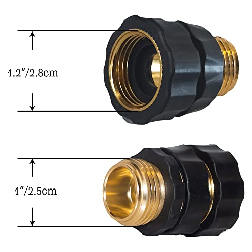 Snapklik.com : Hourleey Garden Hose Quick Connect, 3/4 Inch Male And ...