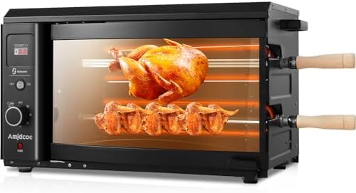 Amazon.com : Electric Rotisserie Grill Indoor with Auto-Rotating ...