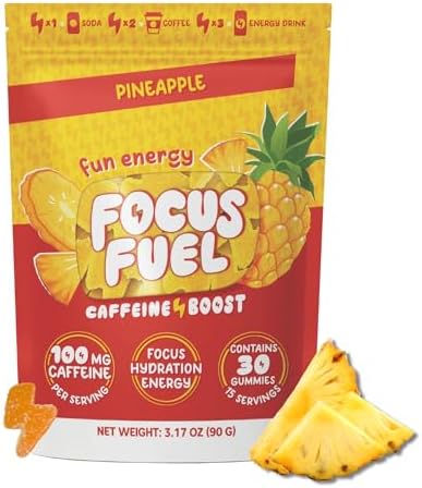 Amazon.com: FocusFuel Energy Chews - Focus + Energy Gummies, 100mg Caffeine per 2 Gummies ...