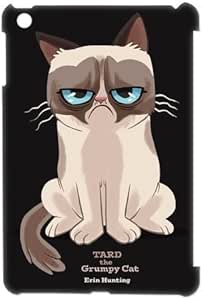 Amazon.com: Cute Funny Grumpy Cat iPad Mini Case Cover ,Plastic Shell ...