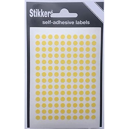 980 Green 5mm Sticky Coloured Dots Easy Peel Self Adhesive Colour ...