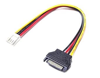15pin SATA Male to 4pin Floppy FDD Female Power Converter Adapter Cable ...