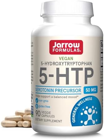 Jarrow Formulas® 5-HTP, 100 mg, Serotonin Precursor, 90 Veggie Capsules ...