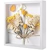 3D Shadow Box, 25x25cm White Picture Frame, Deep Frame Display Box ...