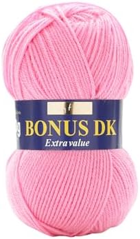 Hayfield Bonus DK Double Knitting Yarn, Dusky Pink (573), 100g by ...
