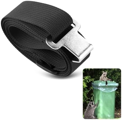 Trash Can Lid Lock, Universal Garbage Can Strap Lock for Raccoon Wind ...