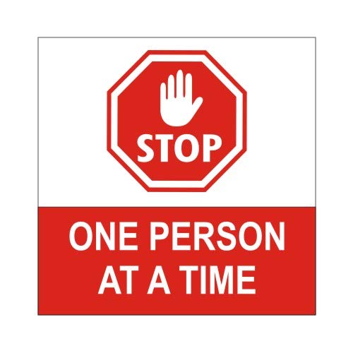 Being Safe Signs – One Person at A Time – Coronavirus Signs - Print ...