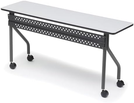 Amazon.com: Kobe 60" Flip Top Mobile Training Table- Mahogany : Office ...