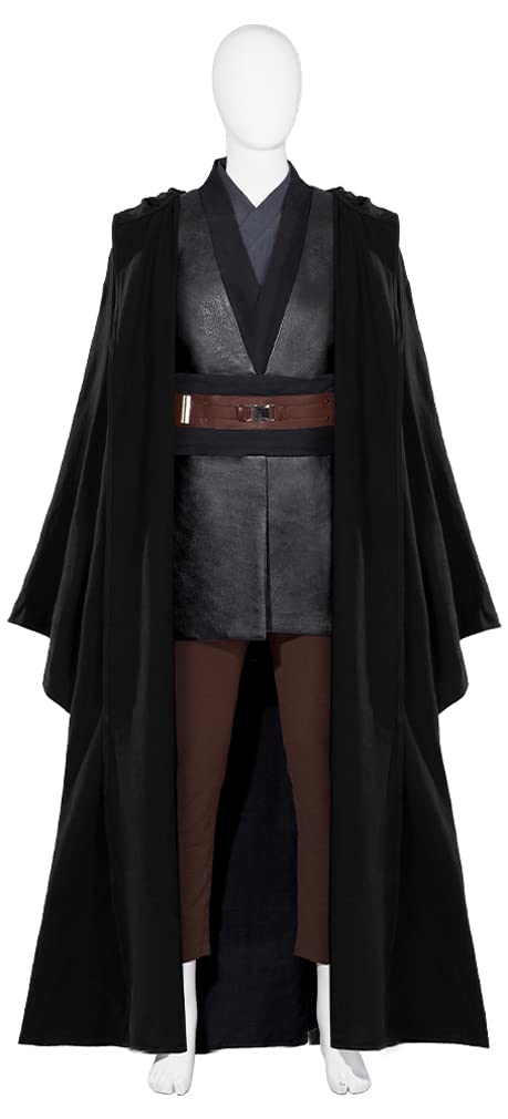 Jedi Master Robes Obi Wan Halloween Cosplay Costume Anakin Skywalker ...