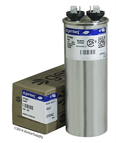 GE Genteq Round Capacitor 45 uf MFD 370 Volt Z97F9884 97F9884: Amazon ...