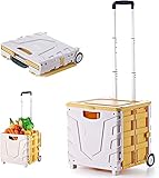 ・ブランド:REYQA・製造元:REYQA・製造元/メーカー部品番号:8016459767--64503220・[高品質の素材]耐久性に優れたポリプロピレン製の折りたたみ式ユーティリティカートは、防錆アルミニウム合金ハンドル(より強くて軽量...
