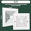 Amazon.com: White (1 Piece 12" x12"Inch） Bathroom Exhaust Fan Cover ...