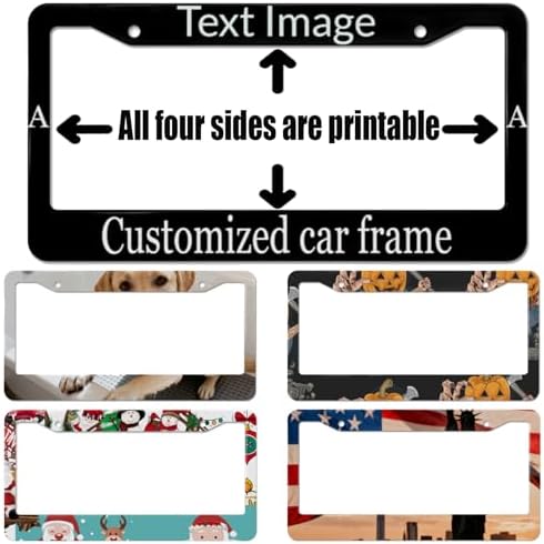 Customized License Plate Frame - Personalized Metal License Plate Frame ...