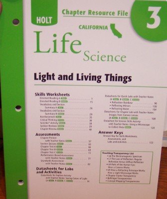 Crf Ch #3 Holt California Sci 2007 Life (Holt Science & Technology ...