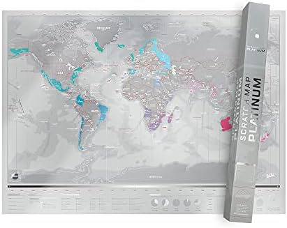 Luckies of London | Scratch Map Rose Gold | Scratch Off World Map ...