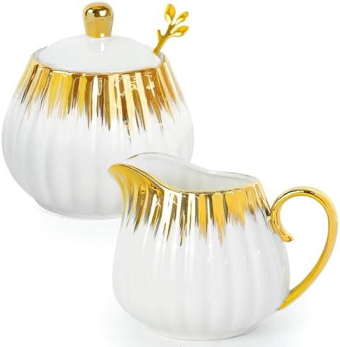 Amazon.com | BTaT- 3 Piece Tea Set, Creamer and Sugar and Teapot Set ...