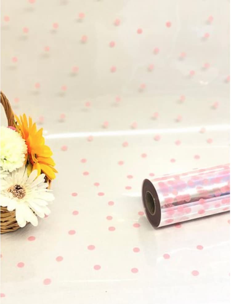 Baby Pink Dots Wrapping Cellophane Paper Baby Girl Birthday Party ...