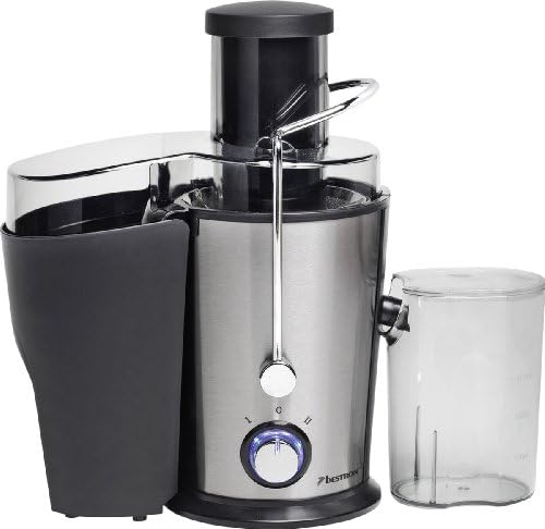 Bestron Entsafter mit Trester-/Saftbehälter, Für 550 ml Saft, 400 Watt ...