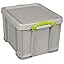Really Useful 9 Litre Plastic Storage Box - Clear, Standard Packaging ...