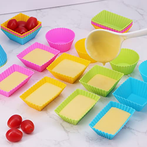 Snapklik.com : Silicone Cupcake Liners, 24pack Reusable Muffin Baking ...
