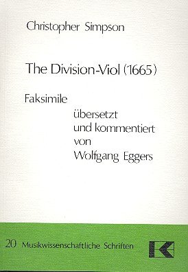Amazon.com: The division-viol (1665): Faksimile (Musikwissenschaftliche ...