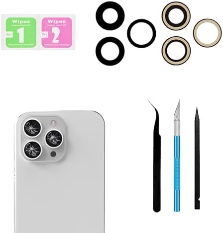 Amazon.com: 15 Pro Back Rear Camera Lens Glass Replacement for iPhone ...