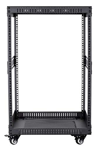 Snapklik.com : Kenuco 25U Standing Open Frame Rack