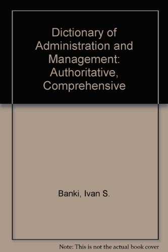 『Dictionary of Administration and Management: Authoritative, - 読書メーター