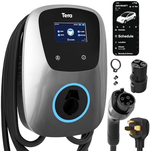 Tera Electric Car Charger for Tesla: Level 2 EV Charger ETL 48A 40A ...