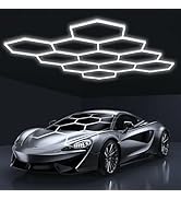 HYPERLITE Gen 2 Hexagon Garage LED Light, Upgraded 3 Level Dimmable ...