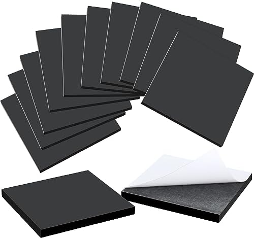 Amazon.com: Pangda 12 Pcs Black Foam Padding Sheet with Adhesive ...