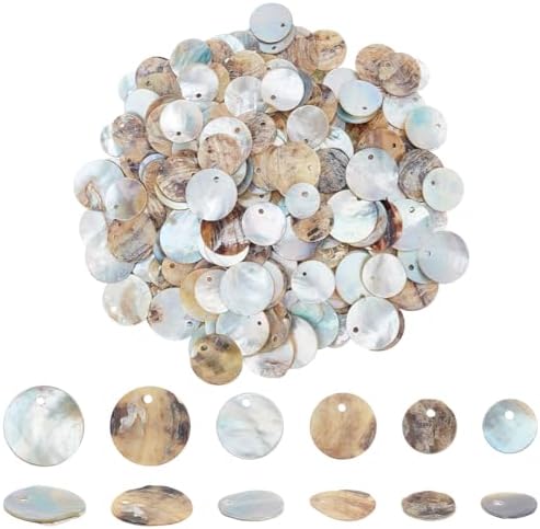Amazon.com: PH PandaHall 240 Pieces 3 Styles 10/12/15mm Natural Shell ...