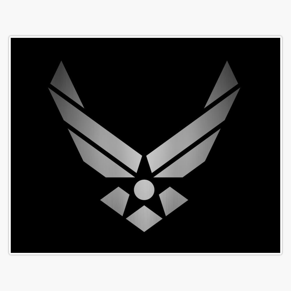 Amazon.com - USAF - United States AIR Force Silver Wings Sticker Bumper ...