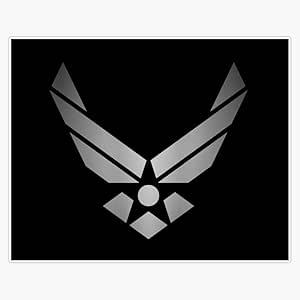 Amazon.com - USAF - United States AIR Force Silver Wings Sticker Bumper ...