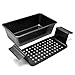 Amazon.com: PERLLI Meat Loaf Pan with Drip Tray – 2 Pc. 9.8 x 5.7 In ...