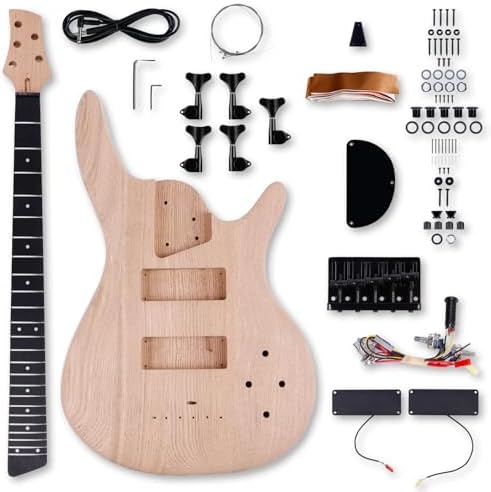 Amazon.com: Leo Jaymz DIY Electric Bass Guitar Kits Beginner Kits ...