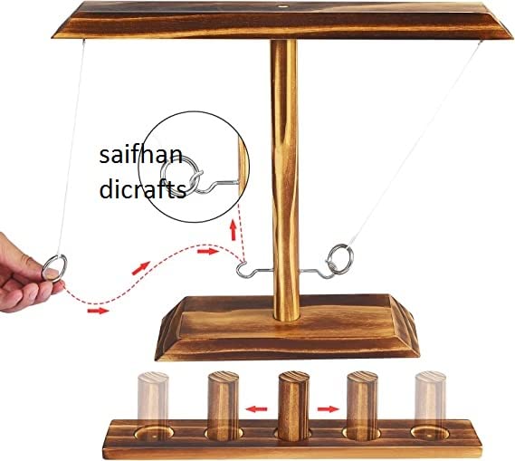 saif handicrafts Ring Toss Game, Ring Toss with Shot Ladder, Fun Hook ...