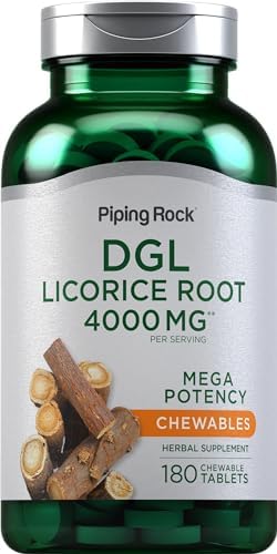Amazon.com: Piping Rock DGL Licorice Chewable Tablets 4000mg | 180 ...