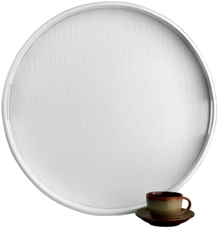 Amazon.com: HofferRuffer Extra Large Round Serving Tray, Elegant Faux ...