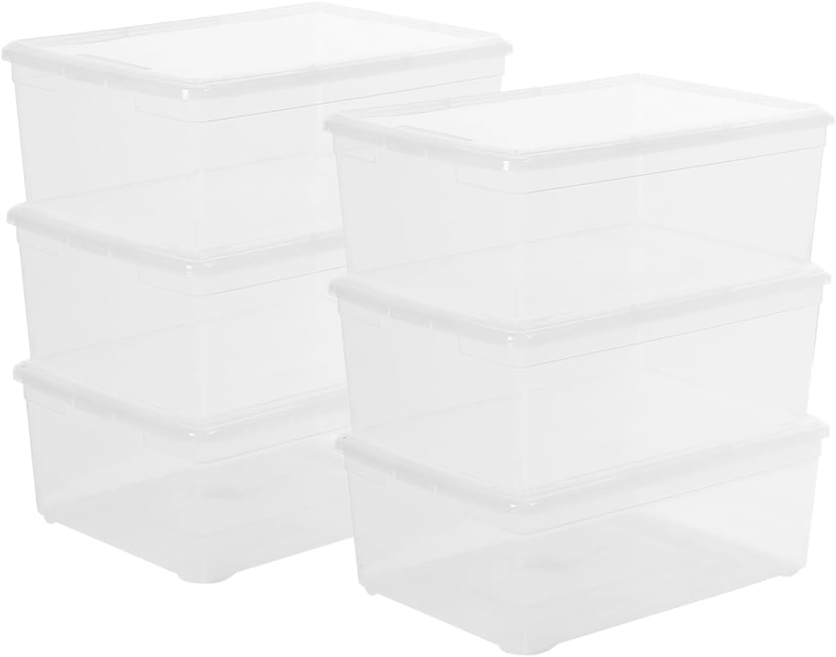 Amazon.com - Party Club of America 6 Pack 12 Quart Latching Storage Box ...