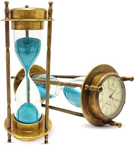 Amazon.com: 5" Decorative Brass Sand Timer Hourglass with Antique ...