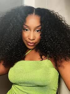 Amazon.com: Ali Pearl Curly Human Hair Wig Pre Everything Ready To Wear ...