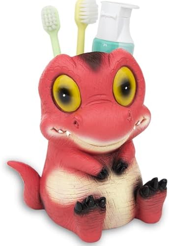 Amazon.com: FlidRunest Dinosaur Kids Toothbrush Holders for Bathrooms ...