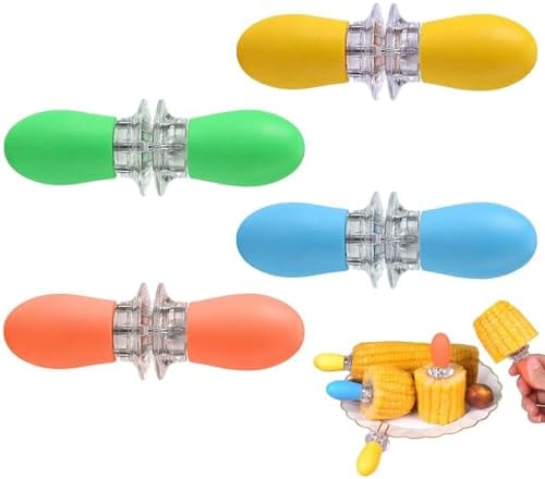 KitchenCraft KCCORNCOB Set of 6 Corn on the Cob Skewers with Wooden ...
