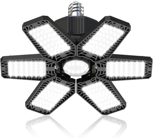 LED Garage Light 1 Pack - 180W 18000LM Garage Lights Ceiling Led with 6 ...