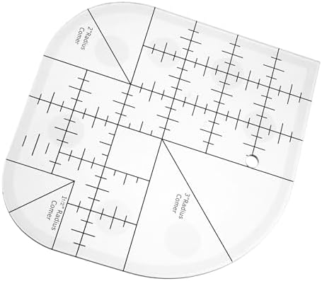 Amazon.com: WBTY Acrylic Sewing Curved Corner Cutter Ruler Sewing ...