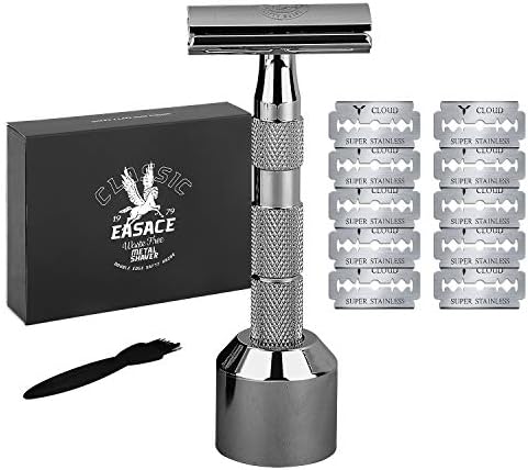 Amazon.com: EASACE Long Handle Double Edge Safety Razor Razors for Men ...